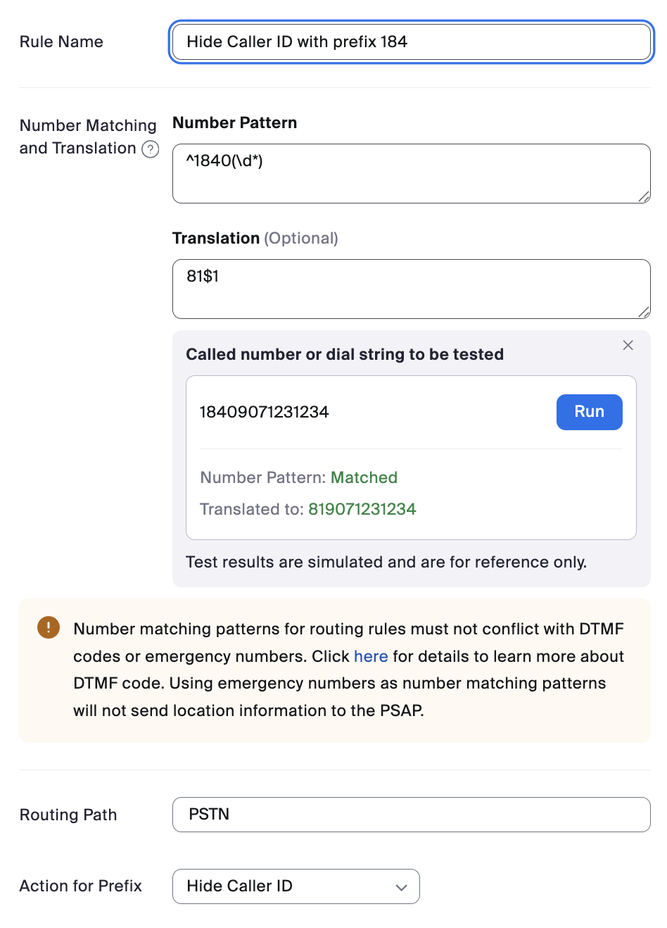 Managing dial plan functionality